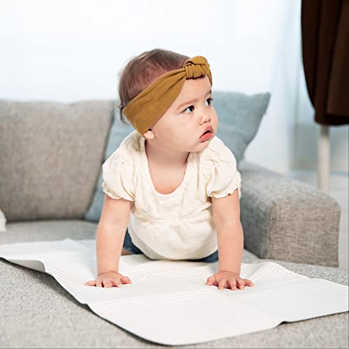 Lila Mae Baby Changing Mat - Wipeable, Portable Changing Pad, Travel Changing Mat for Baby or Small Toddler, Easy to Fold or Roll Up - Faux Leather (Black Pencil Stripe)