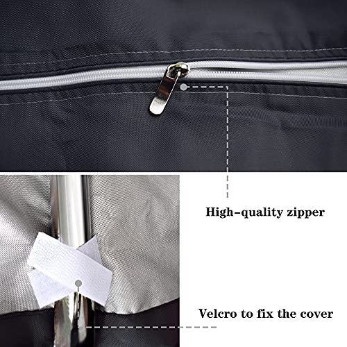 MOLLYAIR Wire Shelf Cover Wire Rack Cover Storage Rack Cover Used to Cover Sundries, Suitable for Rack 36X18X54in Gary