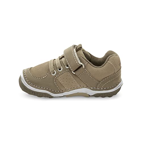 Stride Rite Kids SRTech Wes Casual Sneaker, Taupe, 6.5 Wide US Unisex Toddler