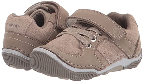 Stride Rite Kids SRTech Wes Casual Sneaker, Taupe, 6.5 Wide US Unisex Toddler