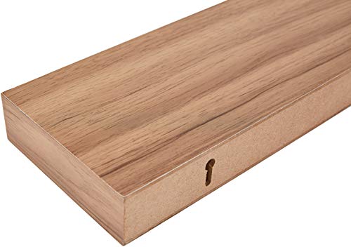 Kiera Grace kieragrace KG Maine Floating Shelves-Golden Oak, 24", Set of 3 Wall Organization