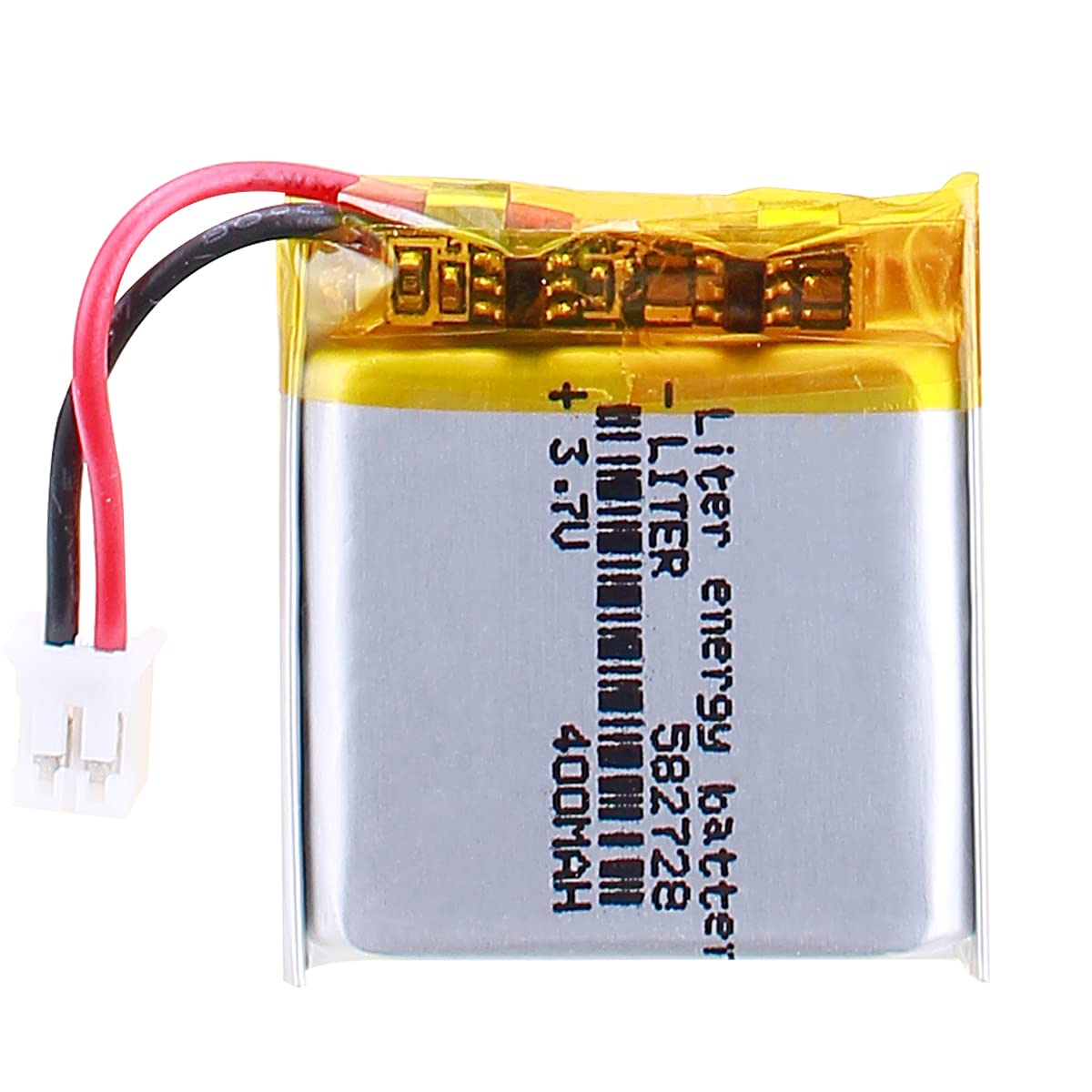 Liter energybattery 3.7V Lipo Battery 400mAh Rechargeable Lithium ion Polymer Battery 582728 Lithium Polymer ion Battery with JST Connector