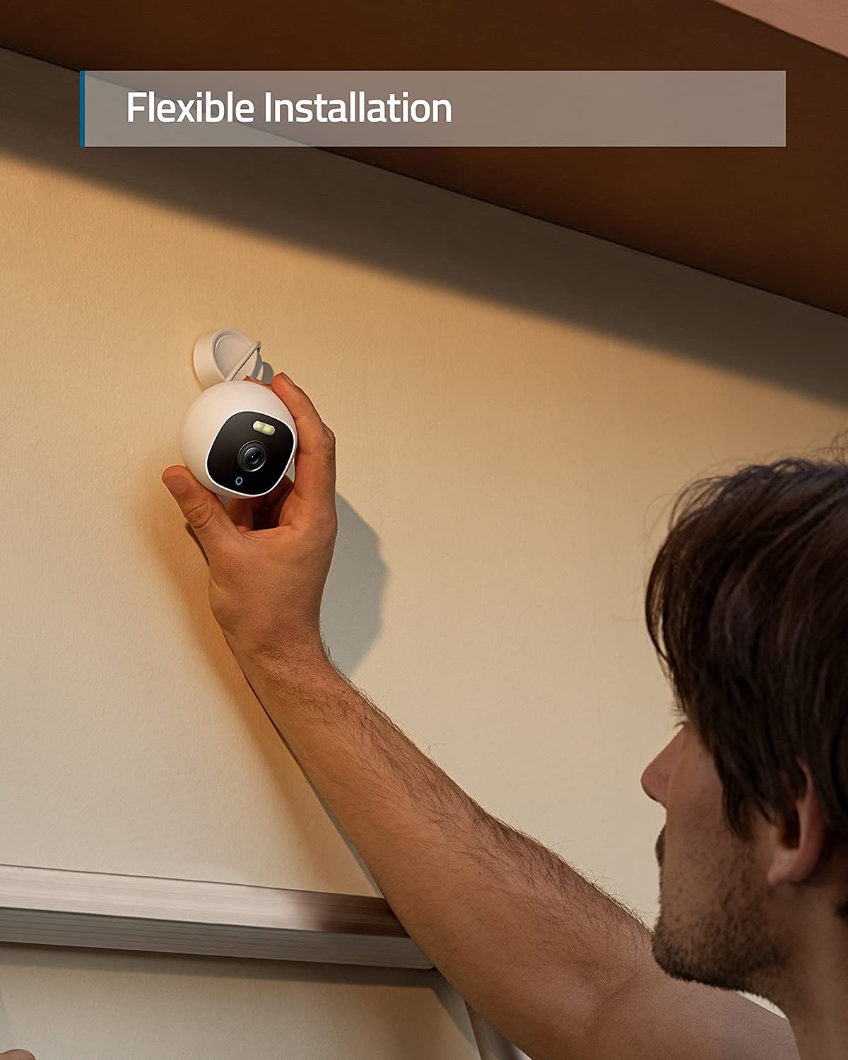 eufy Security Solo OutdoorCam C22, All-in-One Outdoor Security Camera with 1080p Resolution, Spotlight, Color Night Vision, No Monthly Fees, Wired Camera(Renewed)