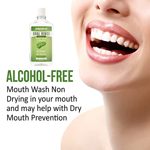 XyloBurst Fresh Breath Oral Rinse Mouth Wash with Natural Xylitol - Alcohol-Free, Fluoride Free, SLS Free Cool Mint (3 Pack 16 Ounce)