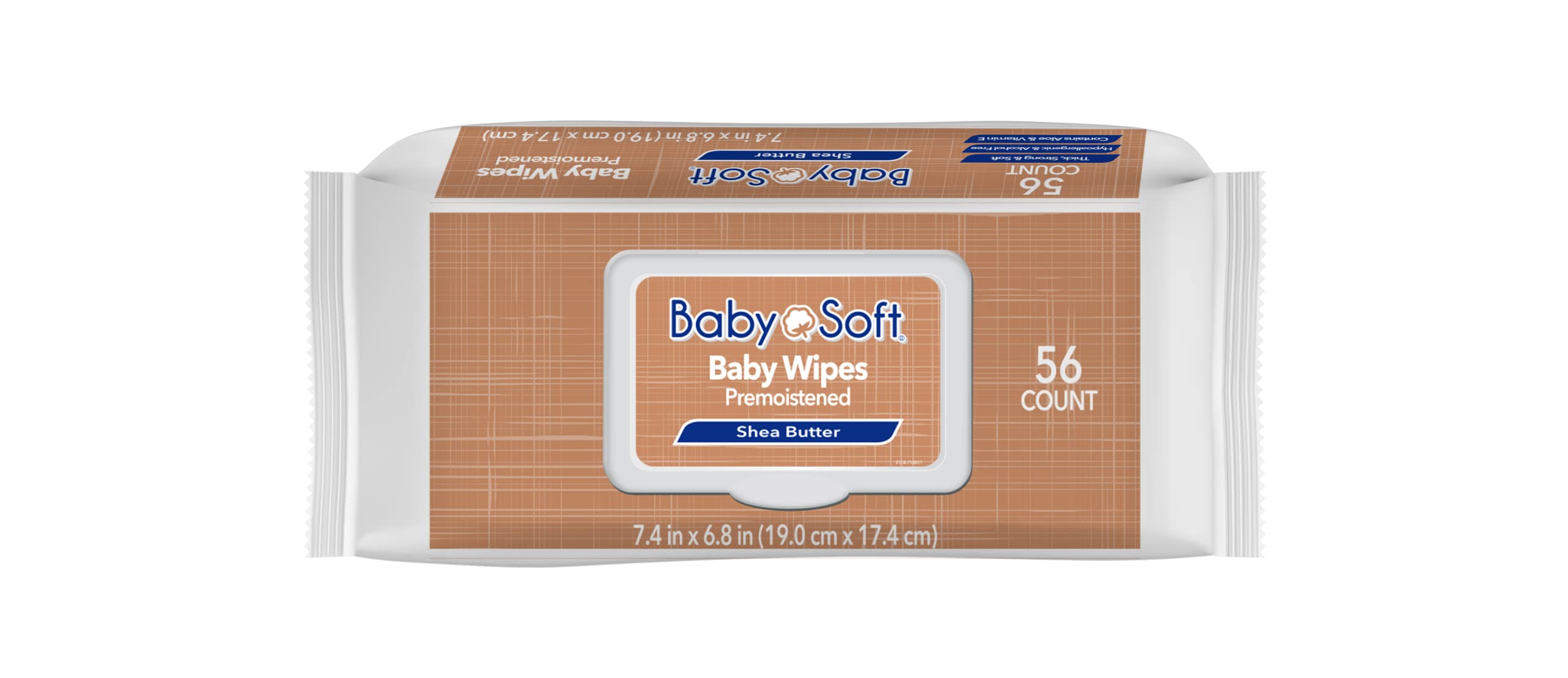 Baby Wipes, Baby Soft Shea Butter 8 Flip top packs (448 Wipes Total).