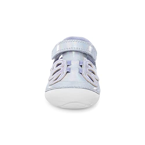 Stride rite Girls SM Posie Sandal, Iridescent, 4 Toddler