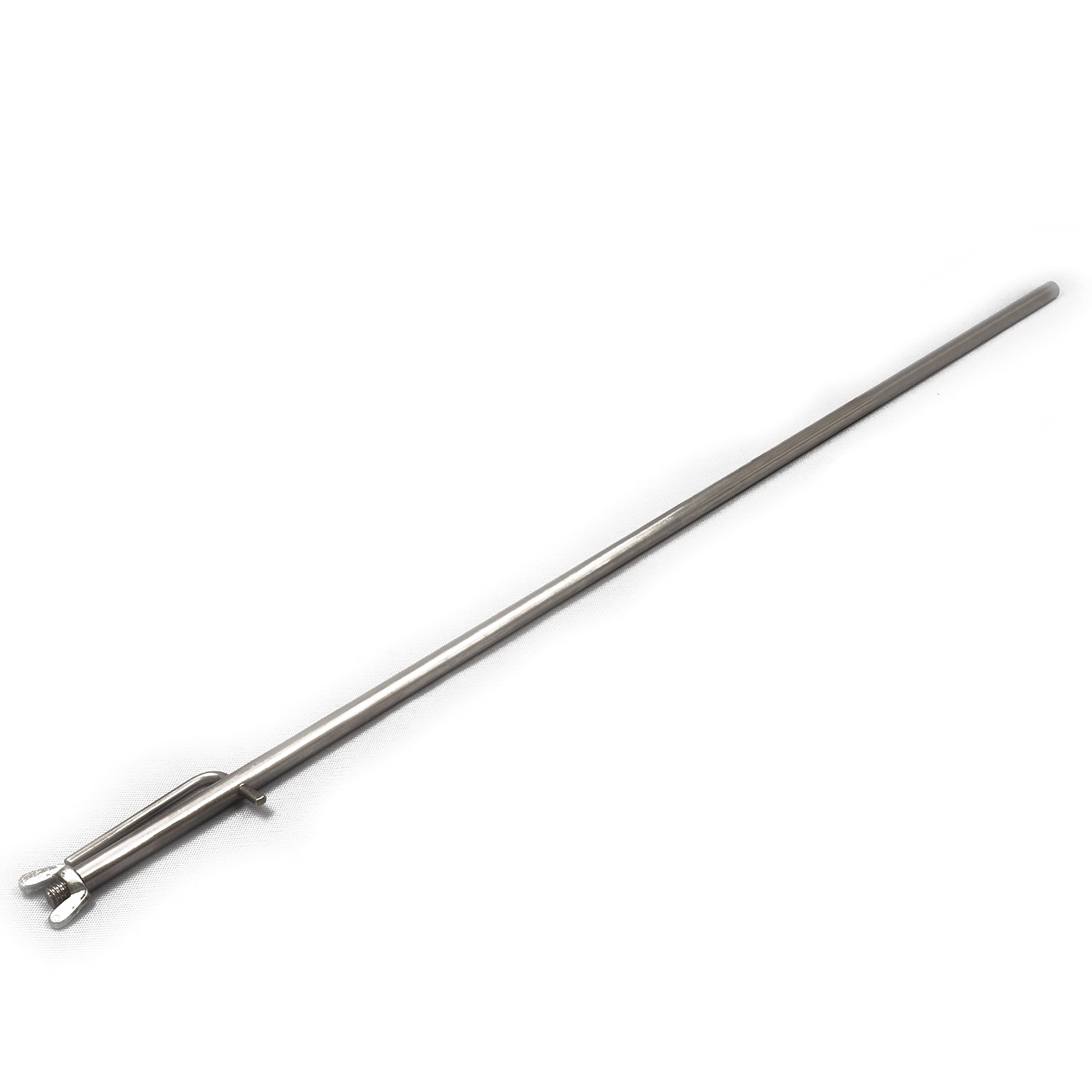 Support Ring Stand PROFESSIONAL Retort Stand- Top end of everything - Pressure Die Cast Clamps & Boss Head; Stainless Steel Rod 24", Heavy Base (8"X5") (3 Finger Clamp + Burette Clamp + 2XBoss Heads)