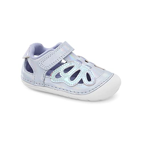 Stride rite Girls SM Posie Sandal, Iridescent, 4 Toddler