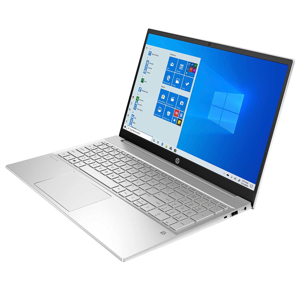 2022 HP Pavilion 15.6inch FHD IPS Touchscreen Laptop 8-Core AMD Ryzen 7 5700U 512GB NVMe SSD Graphics HDMI WiFi,USB,Bluetooth Backlit KB B&O Audio Windows 10 w/ 32GB Natural Silver HP-15-EH1075CL