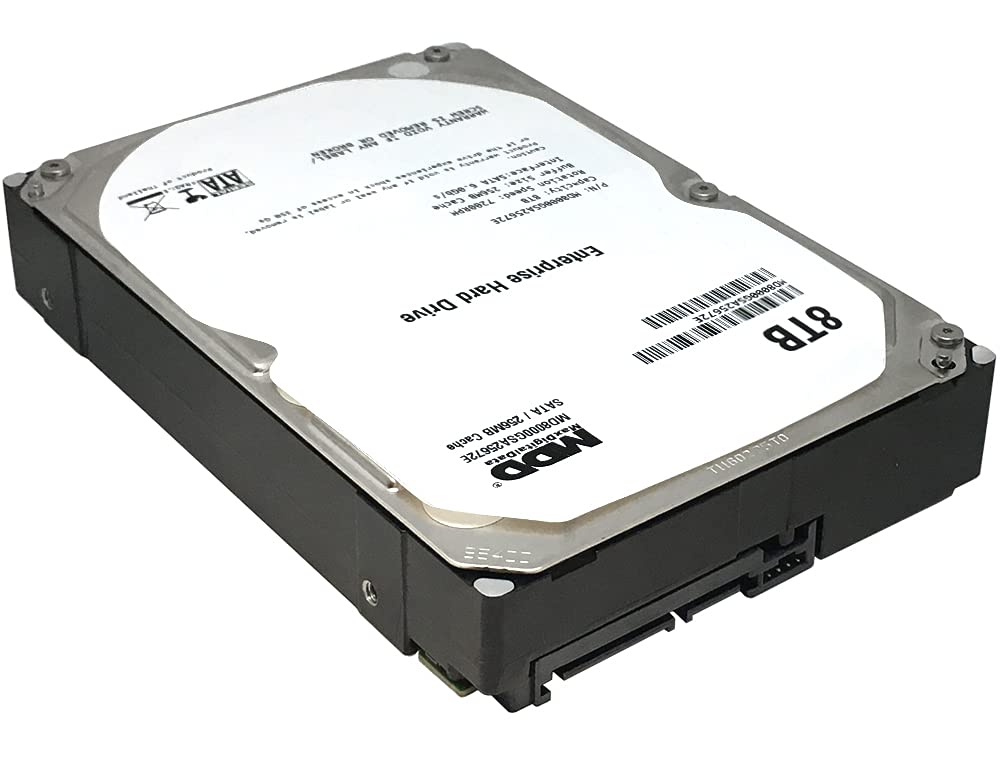 MaxDigitalData 8TB 7200 RPM 256MB Cache SATA 6.0Gb/s 3.5inch Internal Enterprise Hard Drive (MD8000GSA25672E) (Renewed)
