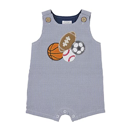 Mud Pie baby boys Jon, Blue, 12-18 Mud Pie Sport Jon Jon Blue 12 18 Months, Sport, 12-18M US