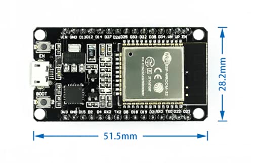 XFCZMG ESP-WROOM-32 ESP32 ESP-32S Development Board 2.4GHz Dual-Mode WiFi + Bluetooth Dual Cores Microcontroller Processor Integrated