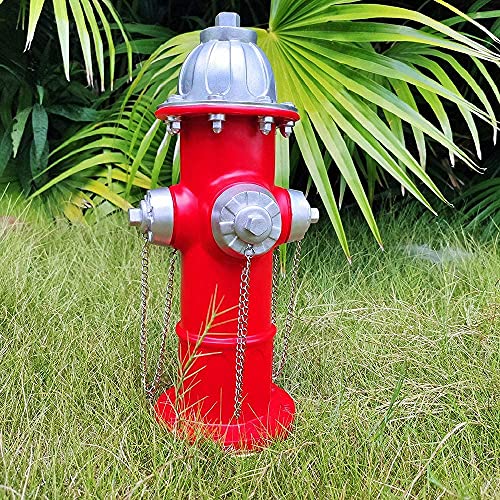 YLSMILE Fake Fire Hydrant for Dogs to Peed on, Dog Fire Hydrant Pee Post, 14.5" Backyard Decor Outdoor Statues Firefighter Gifts for Men (14.5")