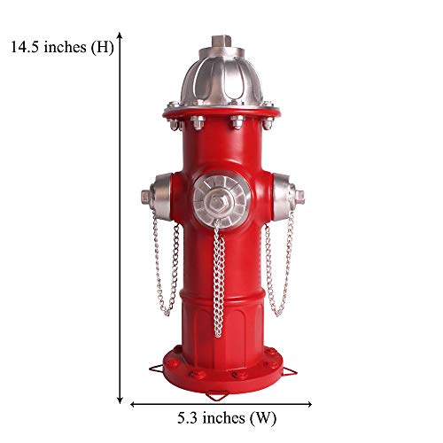 YLSMILE Fake Fire Hydrant for Dogs to Peed on, Dog Fire Hydrant Pee Post, 14.5" Backyard Decor Outdoor Statues Firefighter Gifts for Men (14.5")