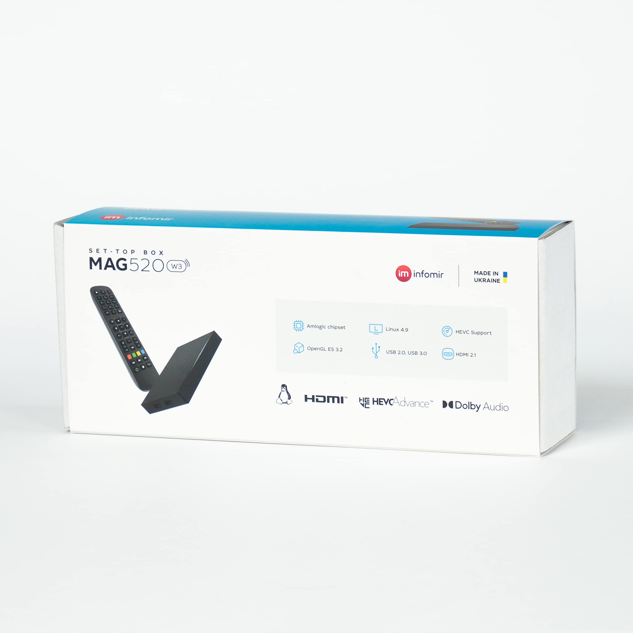 Mag 520 W3 4K HDR, Built-in Dual Band 2.4G/5G WiFi, HDMI Cable (Mag 520W3 is Much Faster Than Old Mag 324w2 and Mag 424W3)