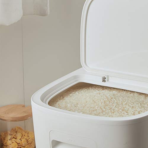 YARNOW Rice Storage Container Airtight Kitchen Grain Containers Food Storage Container with Lid for Rice Grain Sugar Flour Storage, Green
