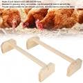 SALUTUYA Chicken Perch, Wooden Large Bird Support Frame Bird Cage Play Stand Toy Set Birdcage Wood Stands Hanging Chew Toys Ladder Swing