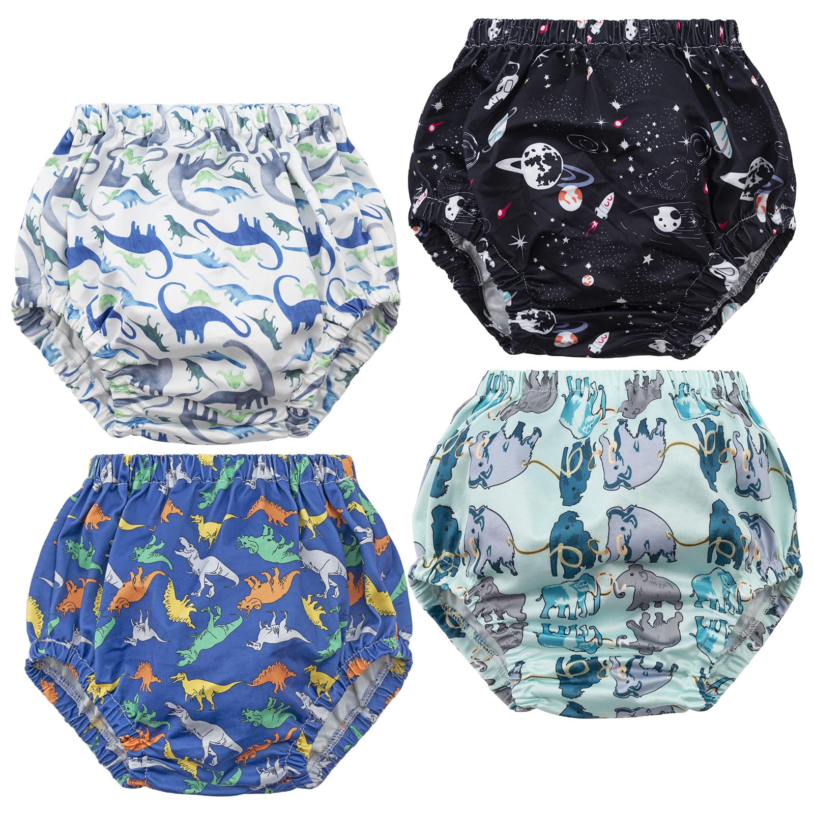 Potty Training Underwear for Boys, Toddler Rubber Swim Diaper Cover, Plastic Pants for Toddlers Training Pants, Training Underwear for Boys 2T