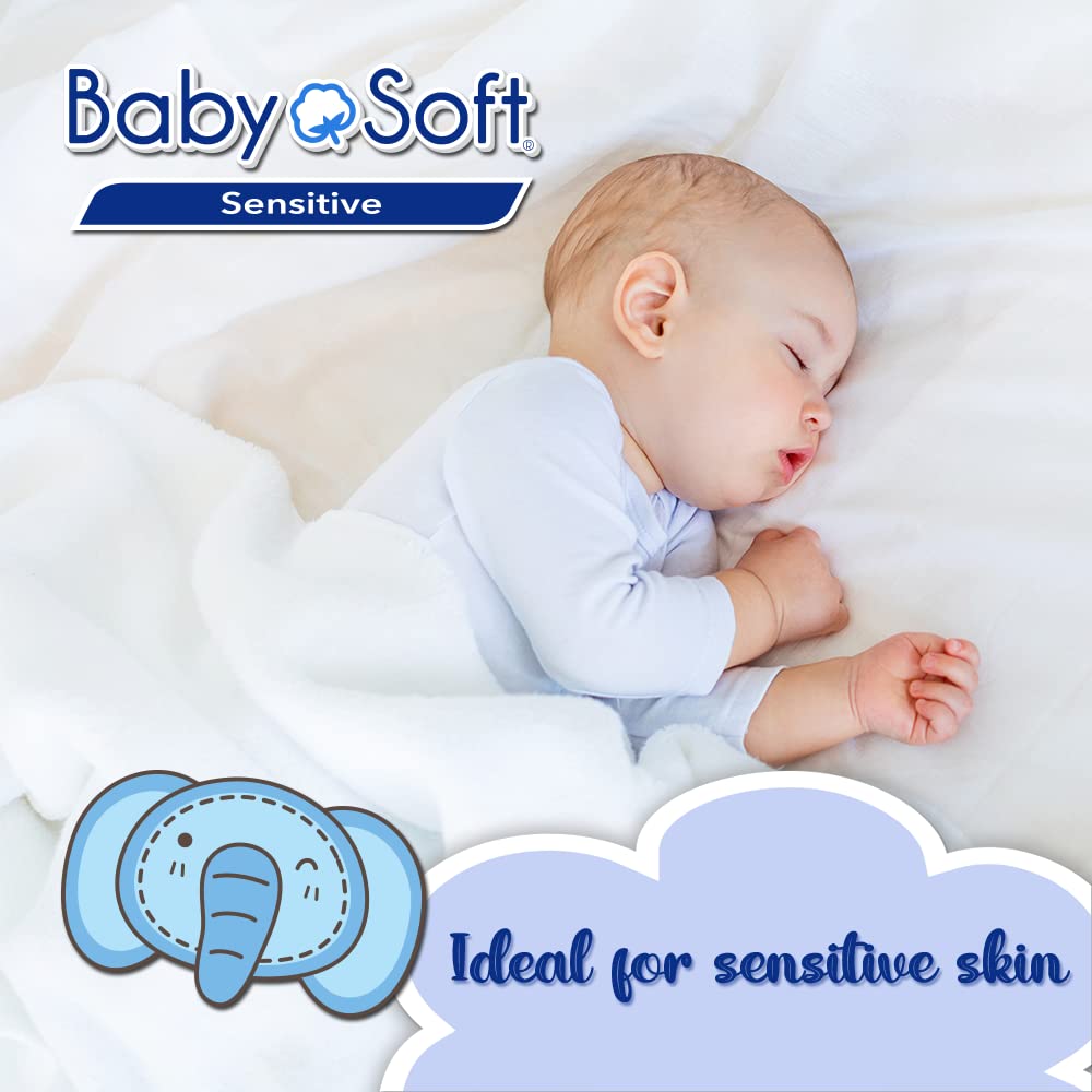 Baby Wipes, Baby Soft Sensitive 8 Flip top packs (512 Wipes Total).