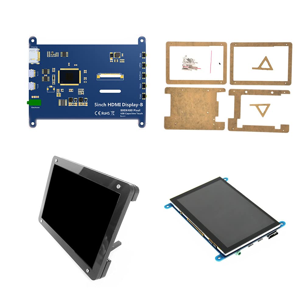 5 inch HDMI Display Case LCD HD Capacitive Touch Screen Stand Replacement for Raspberry Pi Spare Parts