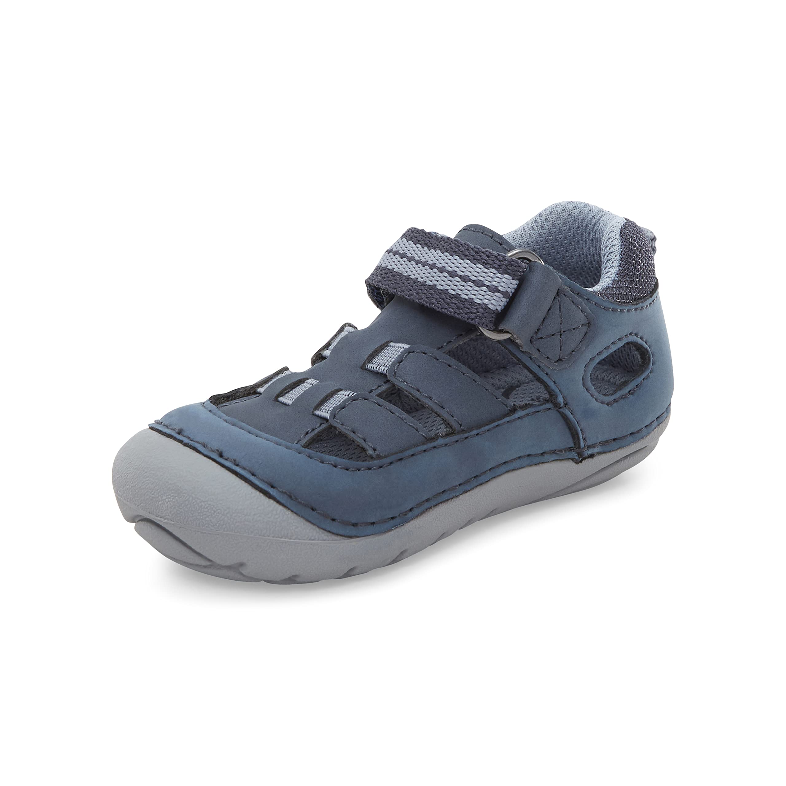 Stride Rite baby boys Sm Sonny Sandal, Dark Blue, 3.5 Wide Infant US