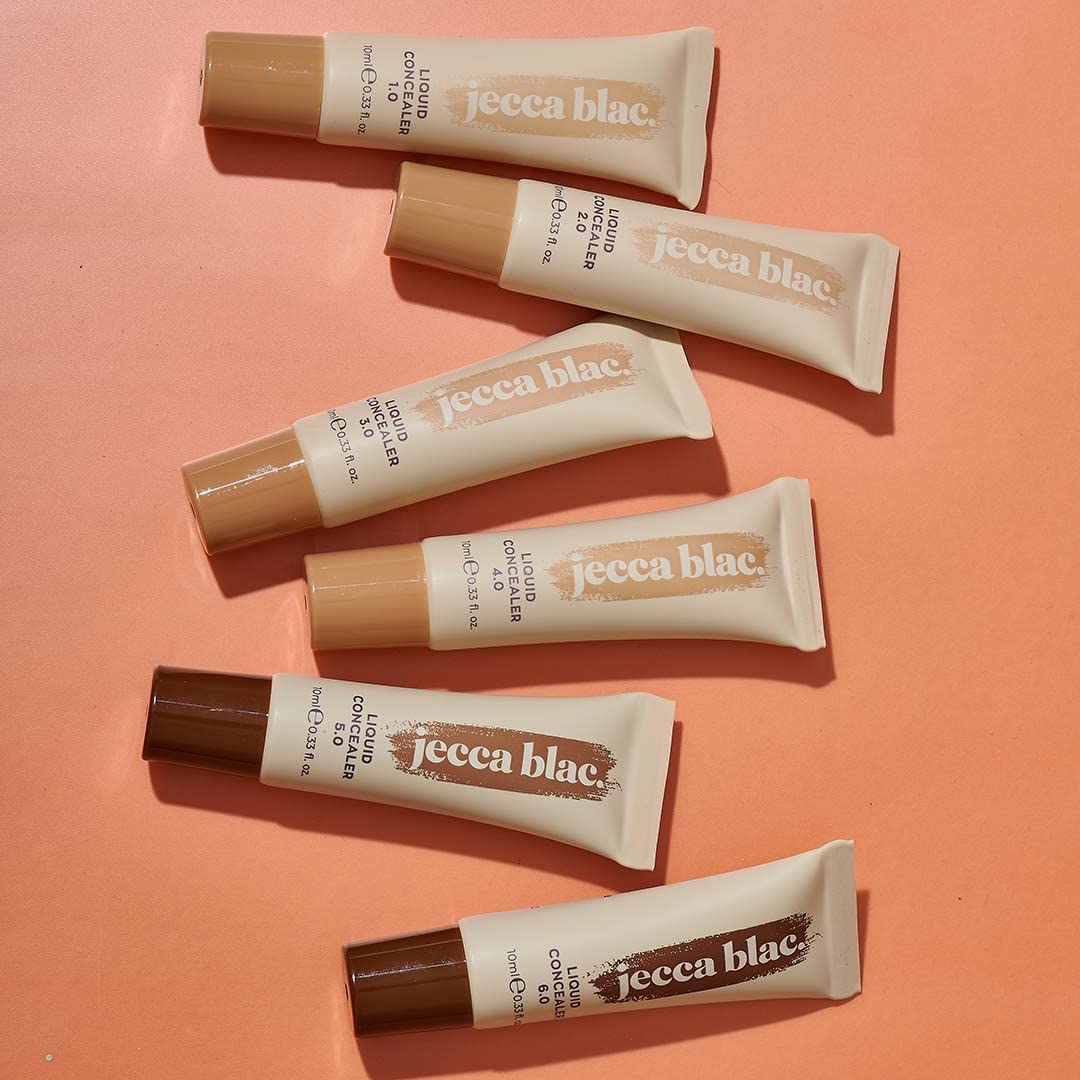Jecca Blac Liquid Concealer, Full Coverage Soft Matte Finish, Long-lasting and Transfer-Resistant, Gender Neutral and LGBTIQA+ Inclusive Make Up, Shade 2.0, 10ml