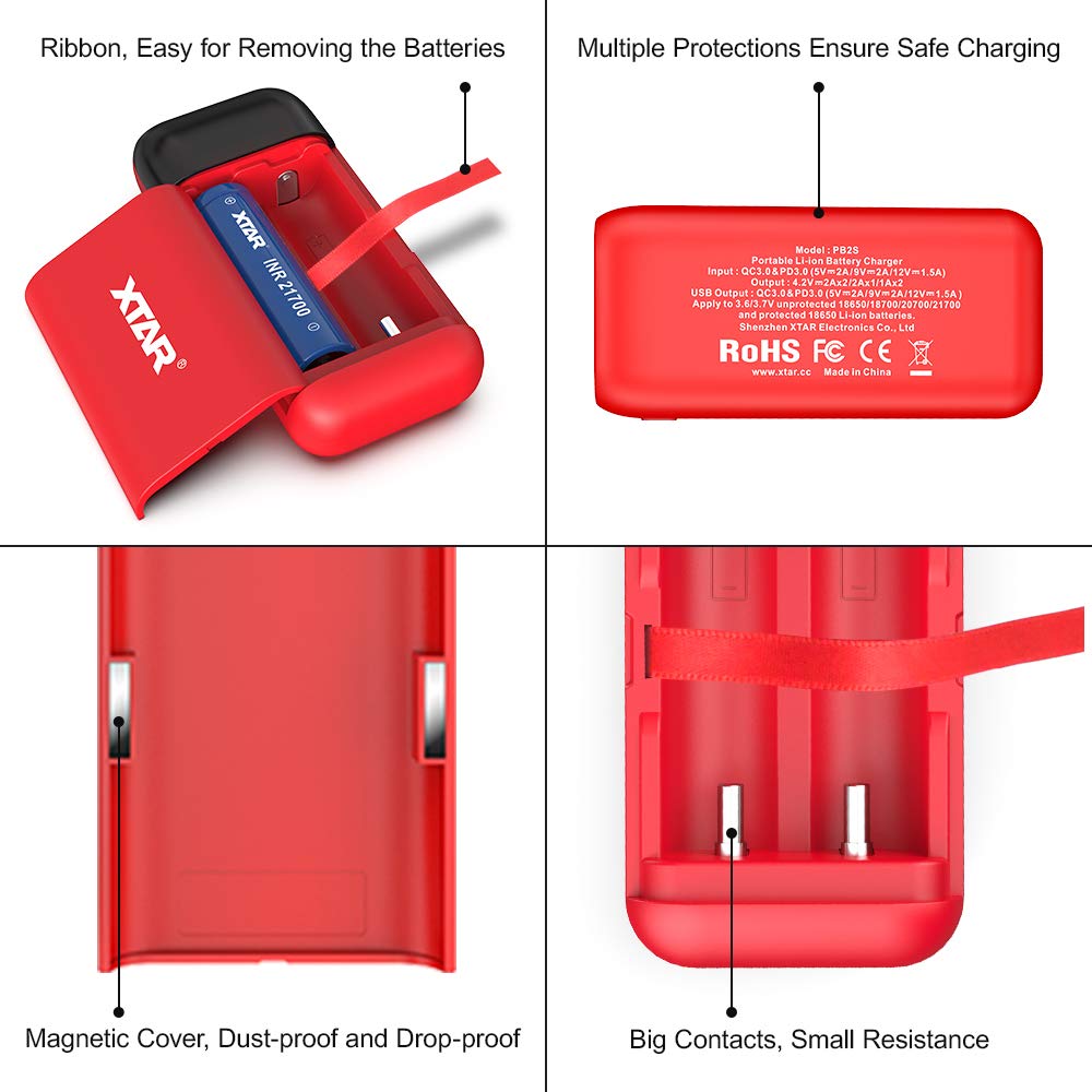 PB2S Charger with 18W Adapter