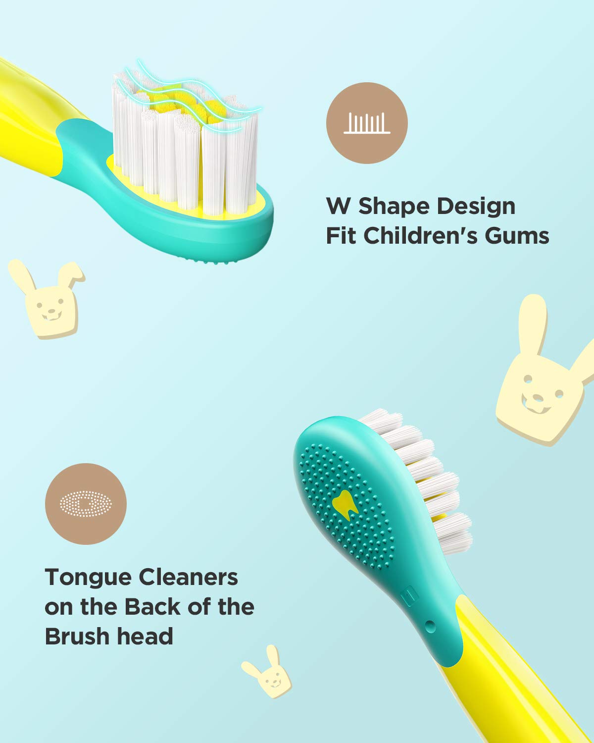 Electric Toothbrush Replacement Heads 4 Pack