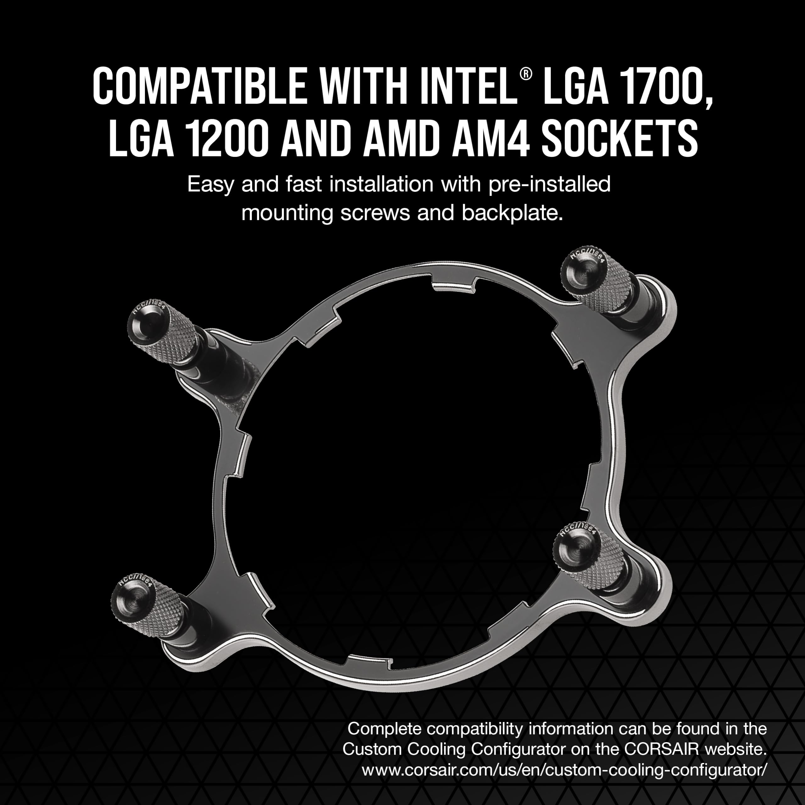 CORSAIR Hydro X Series XC7 RGB PRO CPU Water Block for Intel LGA 1700, 1200, 115X and AMD Socket AM4 (Copper Cold Plate, 110 MicroCooling Fins, 5V ARGB Motherboard Adapter Cable Included) Silver