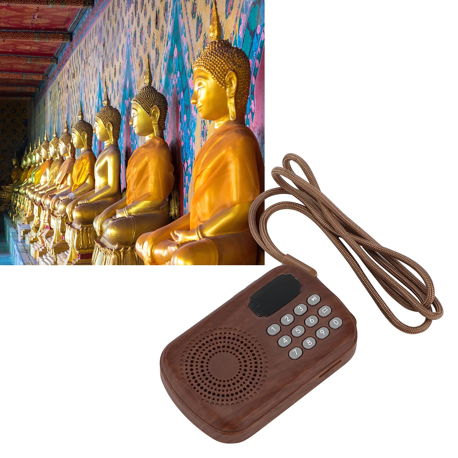 Buddha Machine Buddhist Music Player Light Weight Small Volume Take Easily Buddhist Prayer Machine 3.1 x 2.0 x 0.8in