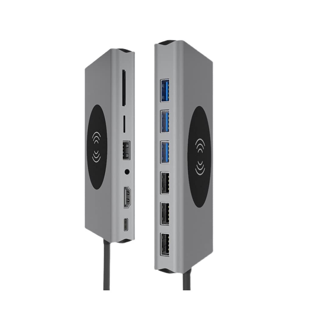 NIZYH USB Type C Hub USB 3.0 Type-C Hub To HDMI Adapter 4K Thunderbolt 5 USB C Hub with TF SD Reader Slot PD