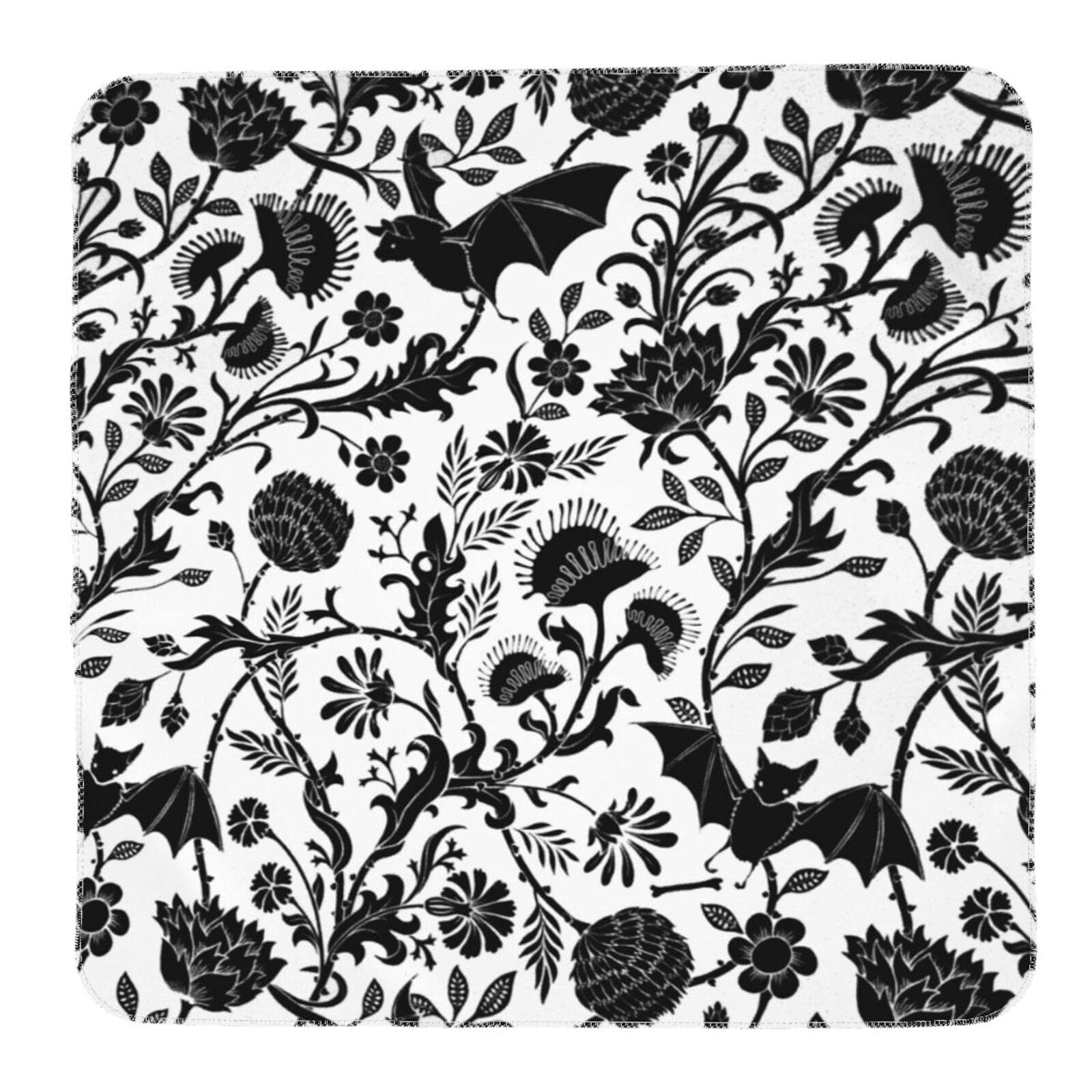 Christmas Goth Bat Flower Halloween Baby Swaddle Blankets boy Newborn Receiving Gothic Blankets Christmas Girl Baby Swaddle Blankets Large Swaddle Blankets Swaddling Wrap Silky Soft Gifts