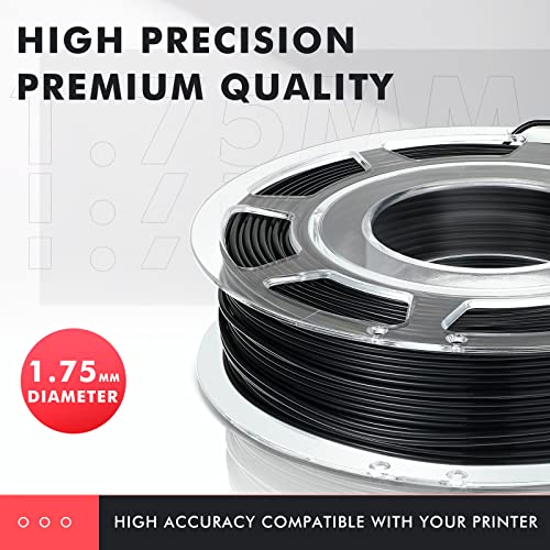 6 Colors PLA 3D Printer Filament Bundle 1.75mm PLA Printing Material Each Roll 200g Vacuum Packaging Printing Filament Dryer Black Red Blue White Rainbow Fluorescent Green Filament Supplies