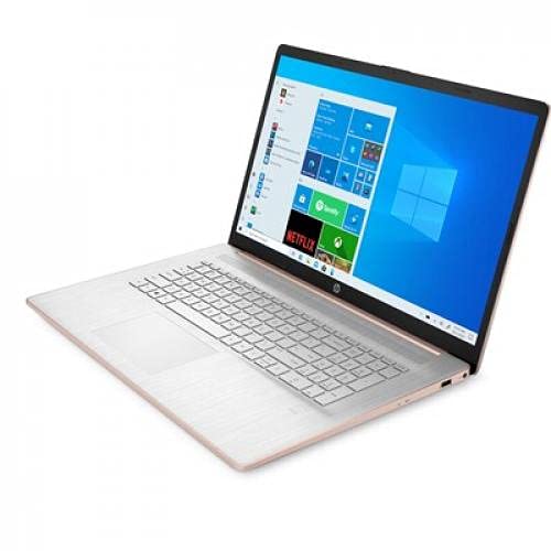HP 17 Series 17.3" Laptop AMD Athlon Silver 3050U 4GB RAM 256GB SSD Pale Rose Gold - AMD Athlon Silver 3050U Dual-core - 1600 x 900 HD+ Resolution - AMD Radeon Graphics - Windows 10 Home in S Mod
