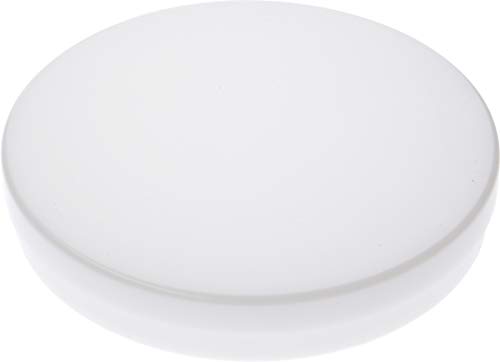 Pioneer Plastics 170CHIPS White Round Plastic Container, 6" W x 1" H, Pack of 12