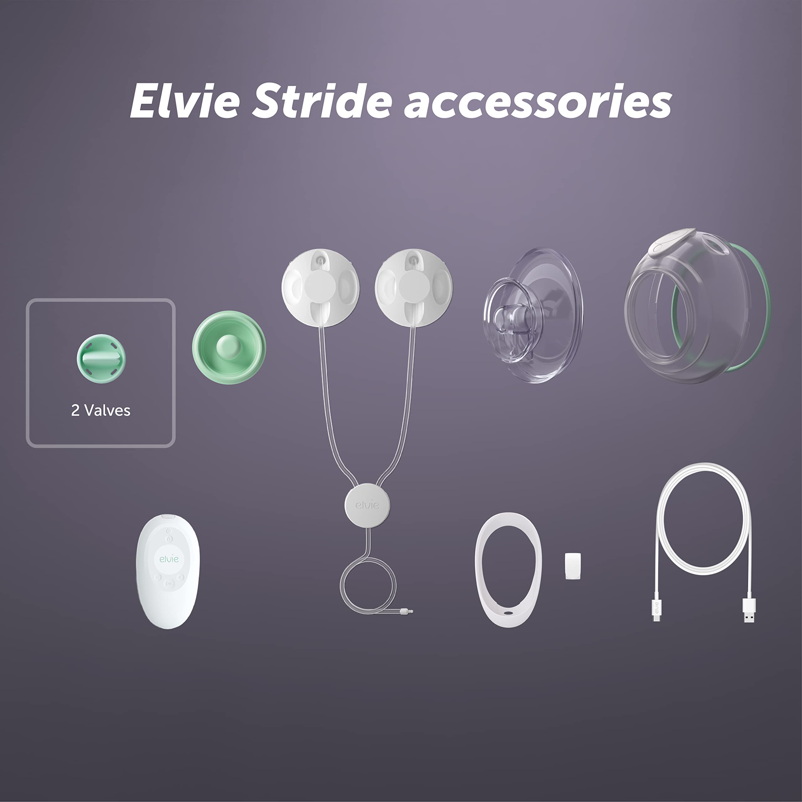 Elvie Stride Breast Pump Valves | 3 Pack | Leak Proof, Dishwasher Safe, Food Grade Silicone BPA Free | Breast Pumps and Breast Feeding Essentials