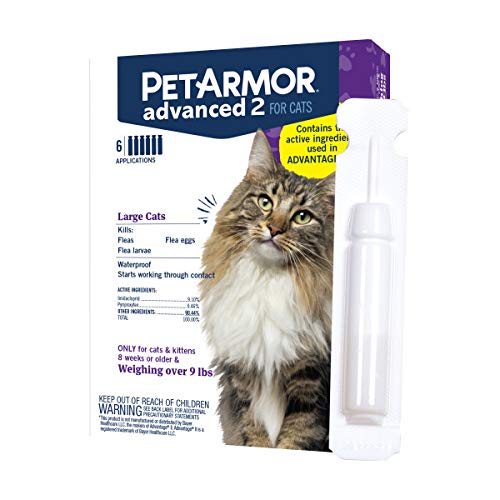 PetArmor Advanced 2 Flea Prevention for Large Cats, 6 Month Supply
