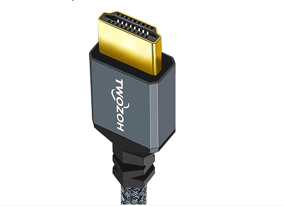 Twozoh Full Size HDMI to Micro HDMI Female Adapter Cable, Micro HDMI Socket to HDMI Adapter Cable Support 3D/4K 1080p.(20CM/0.6FT)