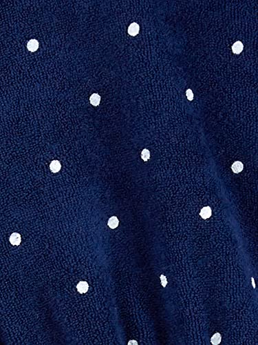 Simple Joys by Carter's Girls' Hooded Cover-Up and Shorts, Navy Dots/Pink, 12 Months