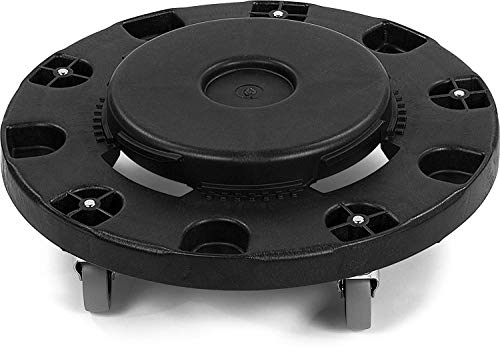 Carlisle, Bronco Round Waste Container Trash Can Dolly, Width, 17.75" Length, Polyethylene. (1)