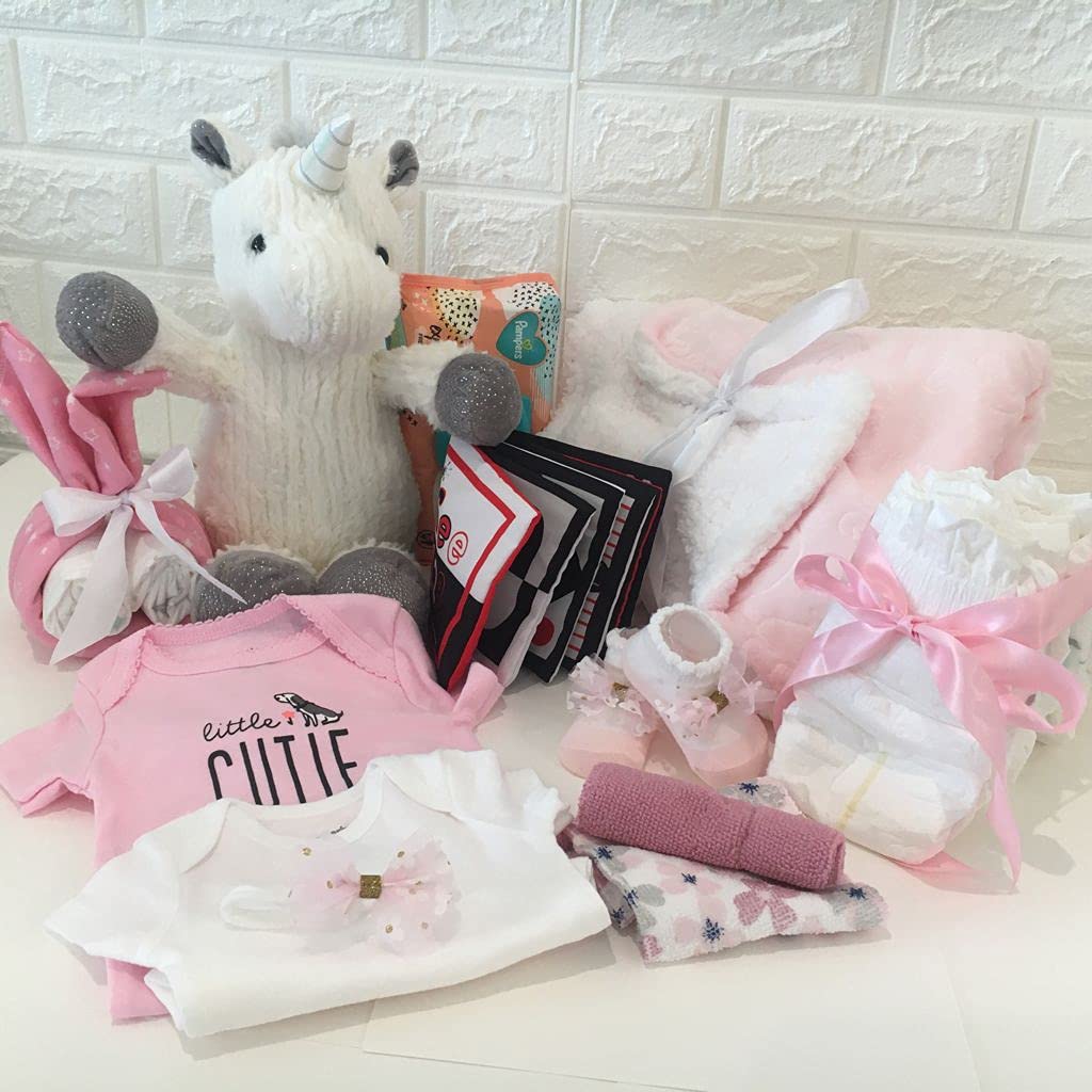 Baby Girl Gift Basket, Medium