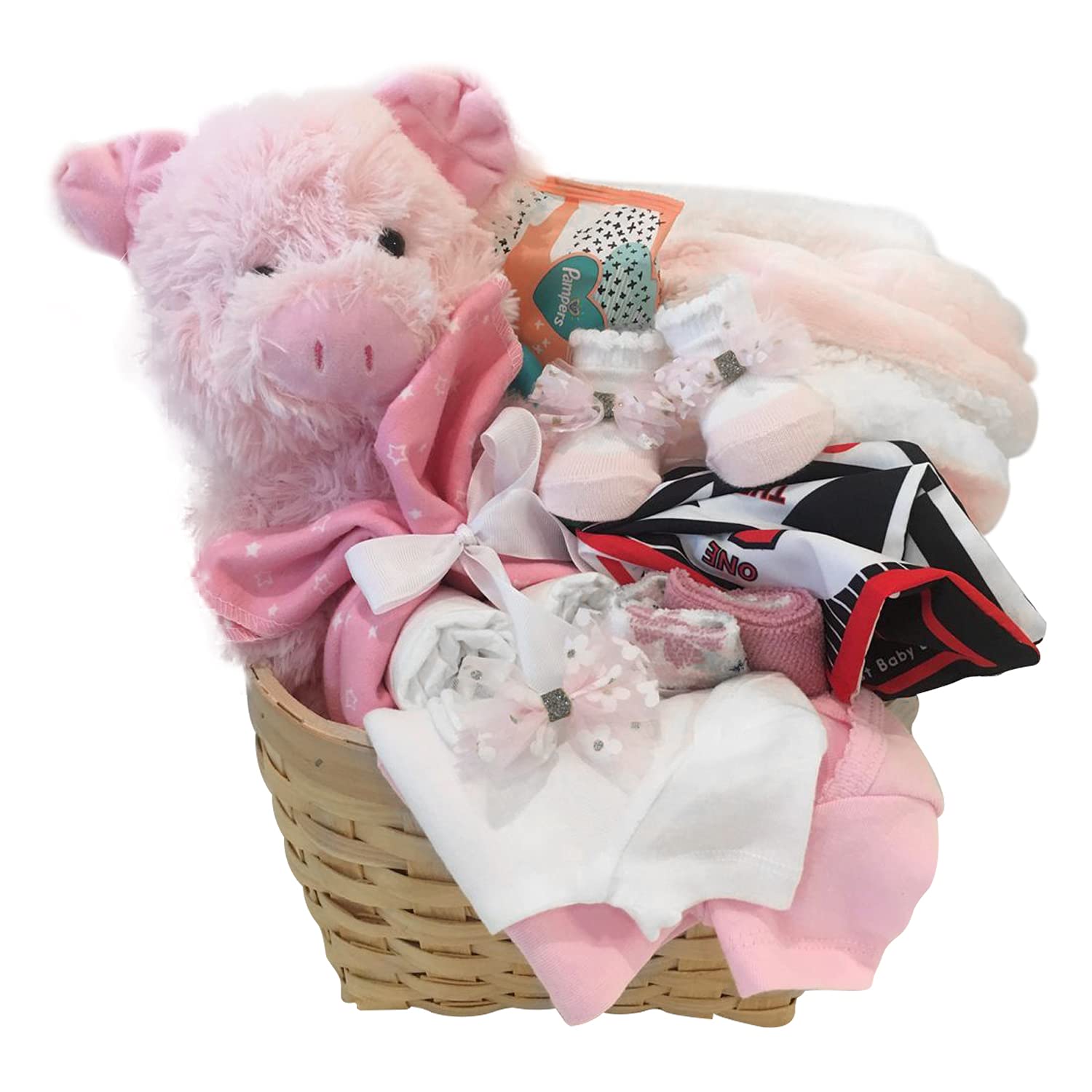 Baby Girl Gift Basket, Medium
