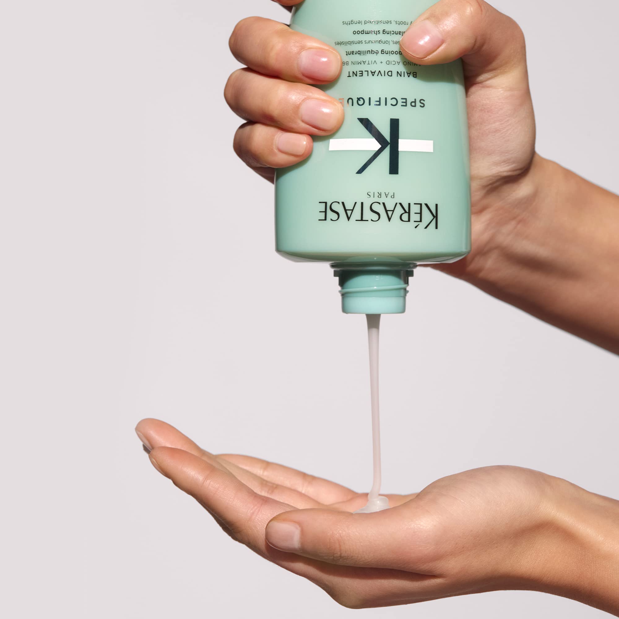 KÉRASTASE Specifique Balancing Shampoo for Oily Scalp & Hair, Cleanses Oil From Roots and Hydrates Dry Hair Ends