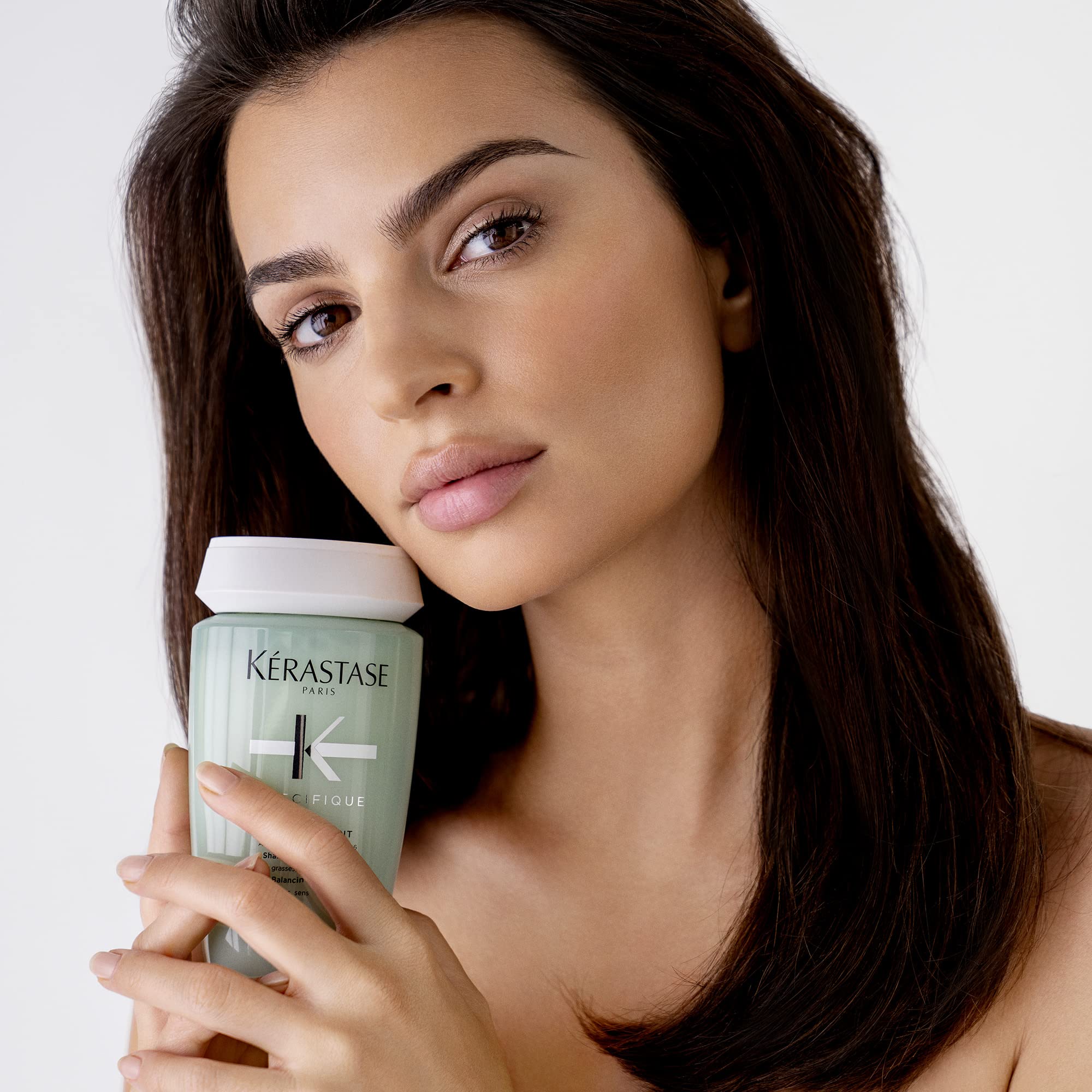 KÉRASTASE Specifique Balancing Shampoo for Oily Scalp & Hair, Cleanses Oil From Roots and Hydrates Dry Hair Ends