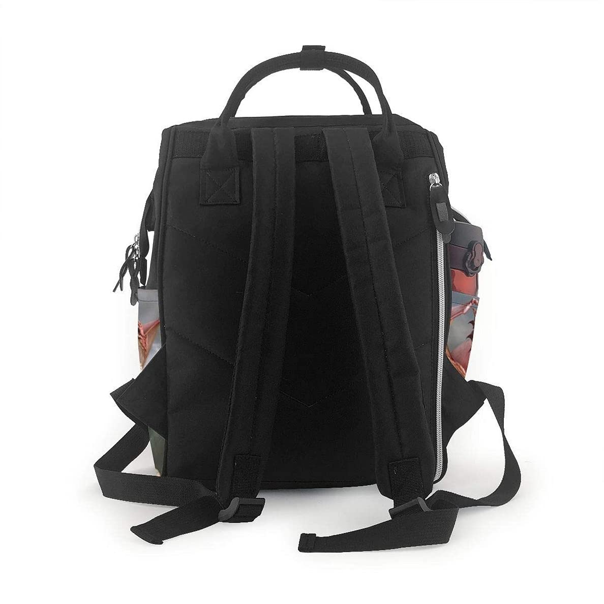 QIANKUI Red Fantasy Dragon Diaper Bags Mummy Backpacks Waterproof Travel Baby Bags Multi-Function Nappy Bags Organizer