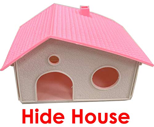 Large 3-Levels Dwarf Hamster Expandable and Customizable Habitat House Cage for Rodent Gerbil Mouse Mice Rat with Crossover Tube Tunnel