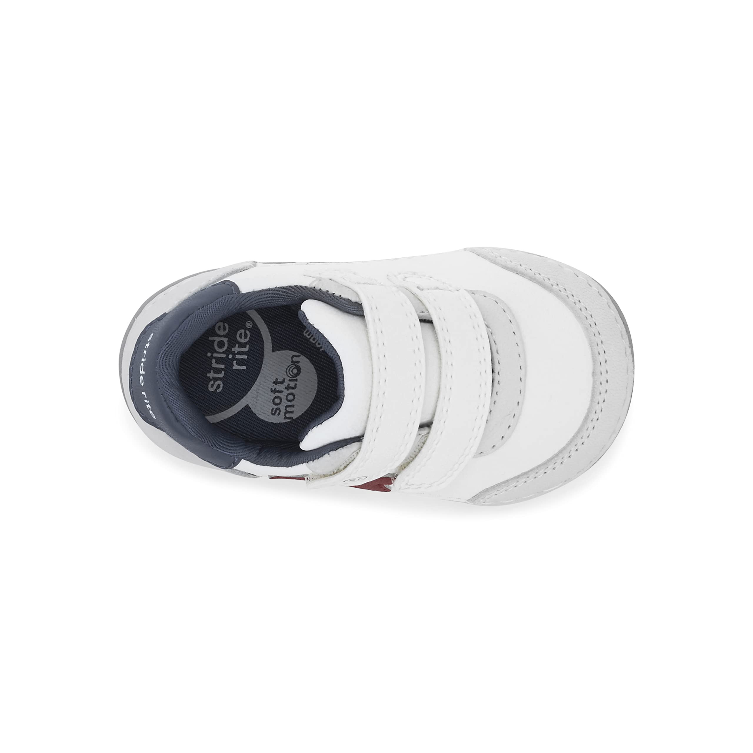 Stride Rite Boy's SM Kennedy Athletic Sneaker, White Multi, 6 Wide Toddler