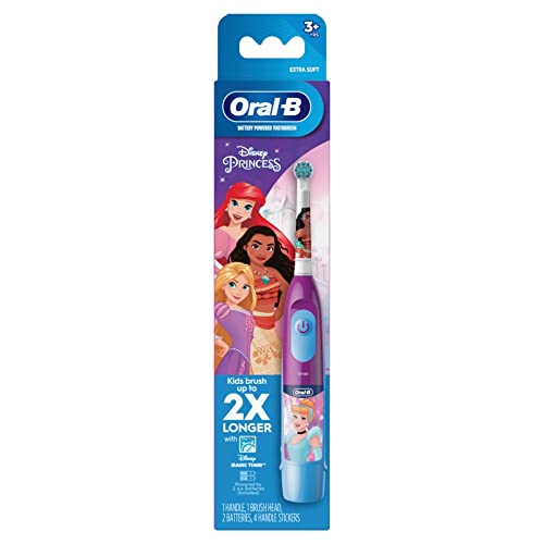 Oral-B Kid's Battery Toothbrush Featuring Disney Princess, for Kids 3+