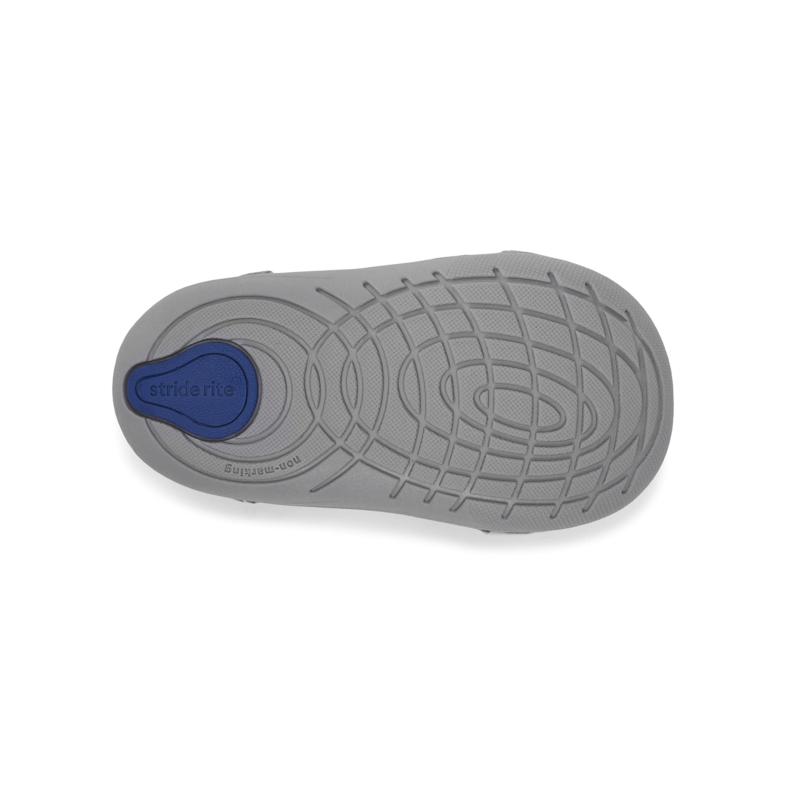 Stride Rite Boy's SM Kennedy Athletic Sneaker, White Multi, 6 Wide Toddler