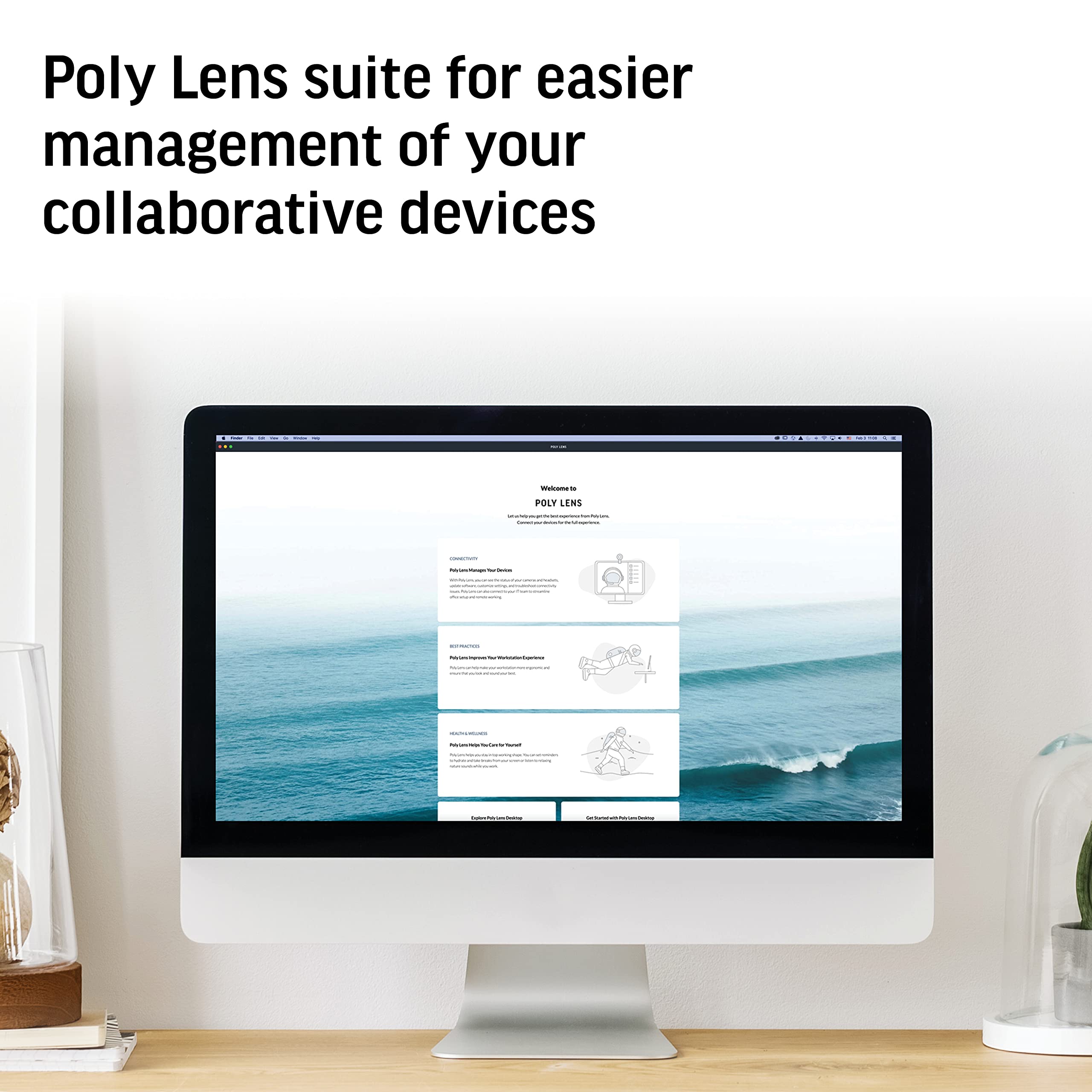 Poly - Studio X70 Video Bar + TC8 Touch Controller (Plantronics + Polycom) - Premium 4K Audio & Video Conferencing for Large Conference Rooms - Camera, Speakers, Mics - Works with Teams, Zoom & More